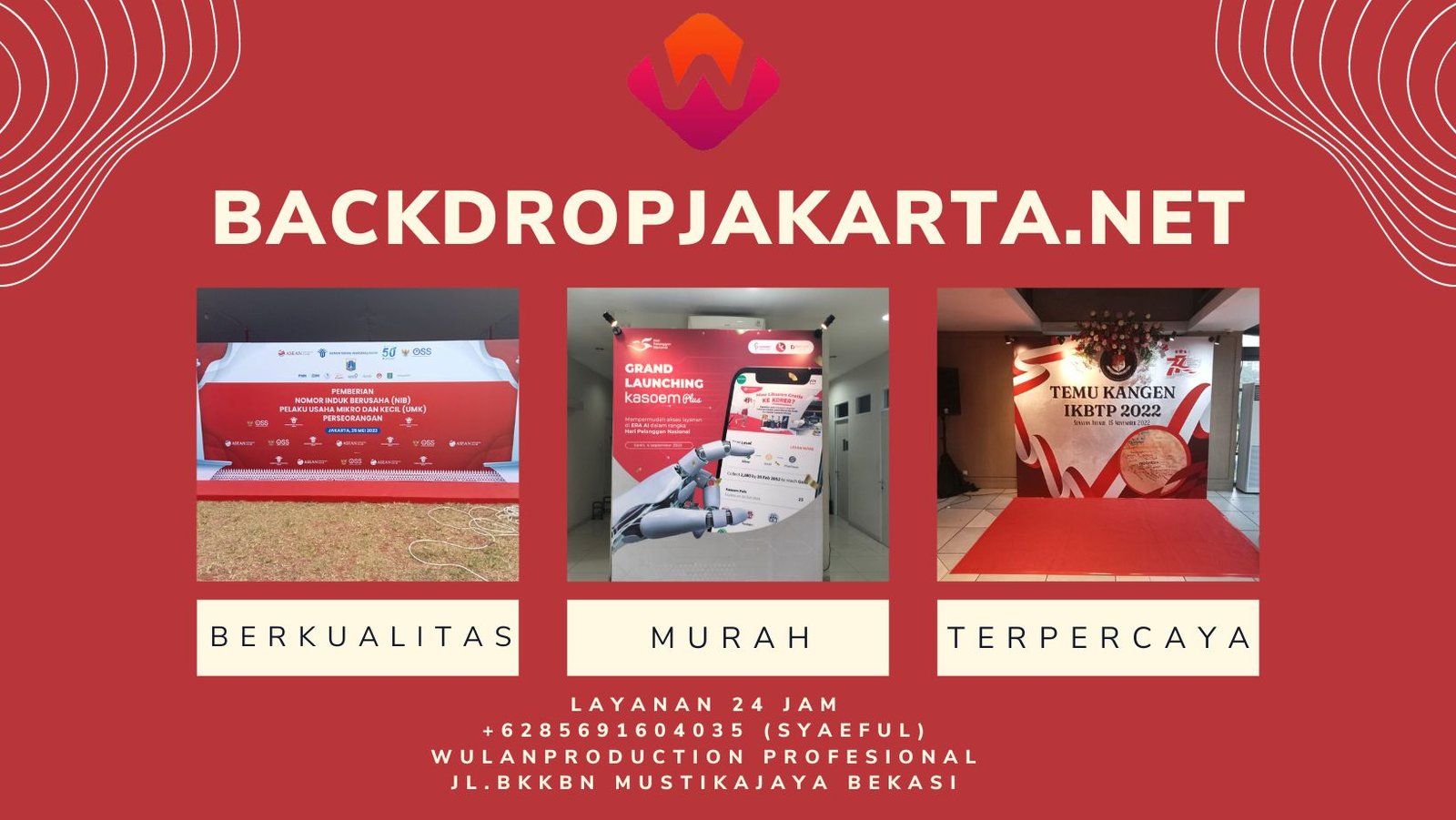 Sewa Backdrop Kawasan Industri Kujang Cikampek Karawang