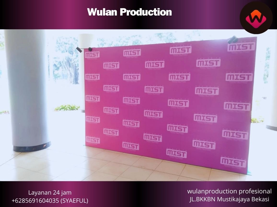Gudang Persewaan Alat Pesta Backdrop Custom Tangerang Timur