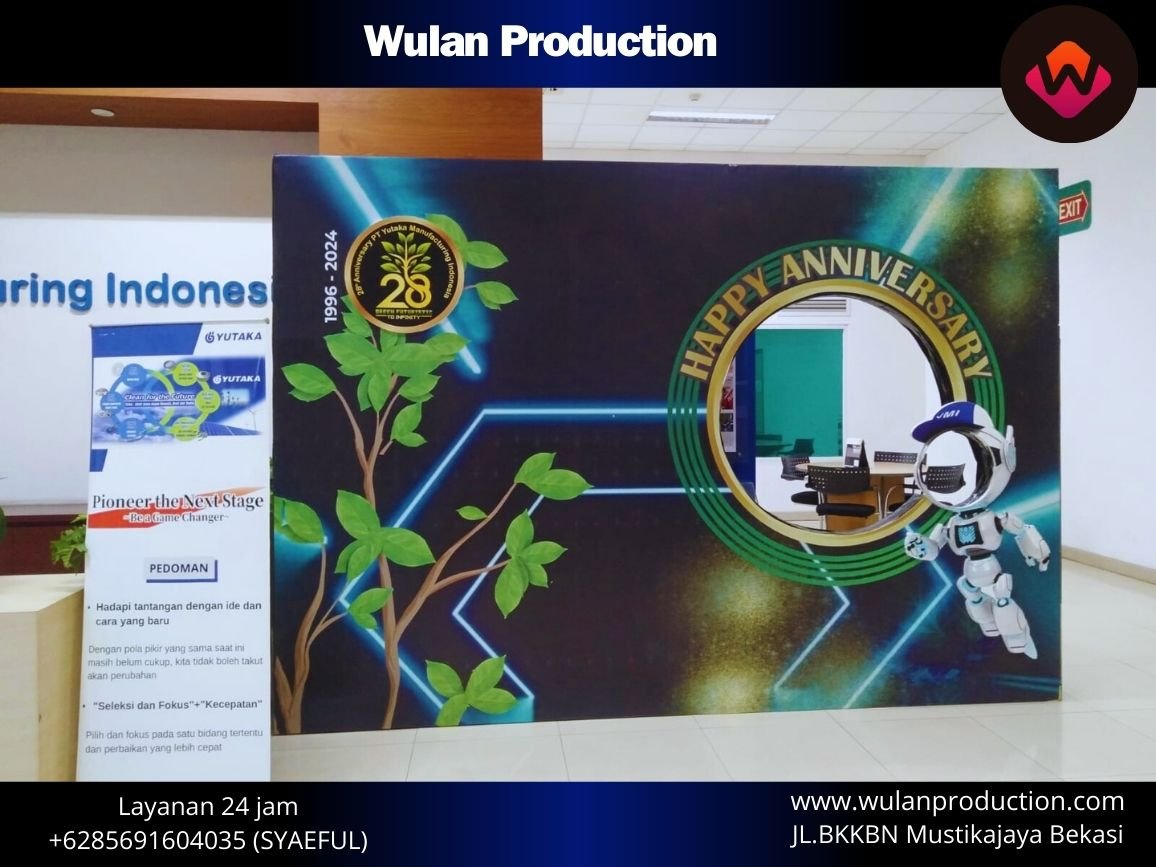 Layanan Sewa Backdrop Anniversary Event Cikarang Bekasi