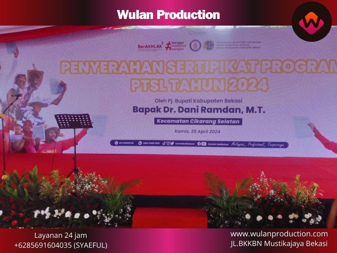 Sewa Backdrop Dekorasi Panggung Event Outdoor Bogor