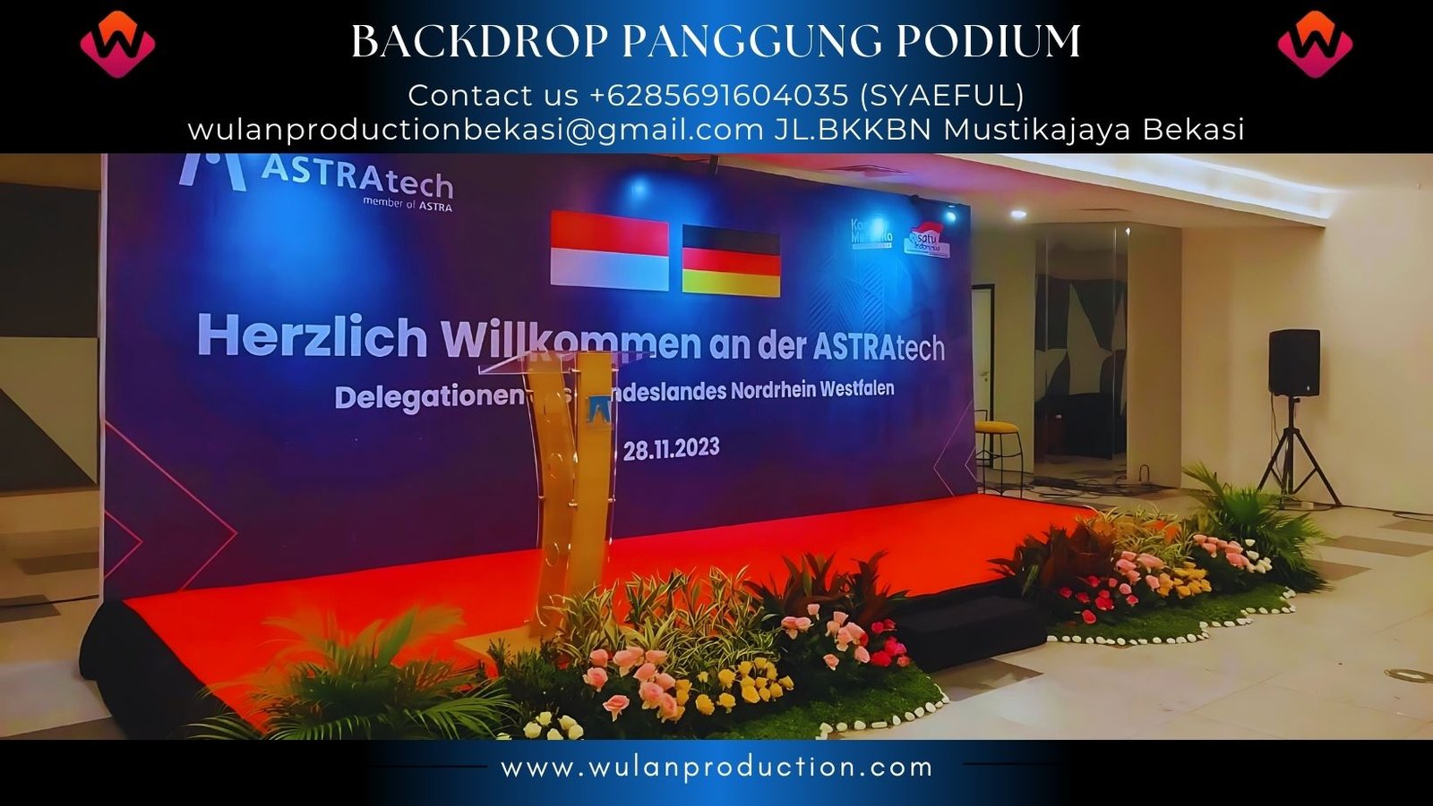 Rental Backdrop Panggung Dan Podium Lengkap Jakarta