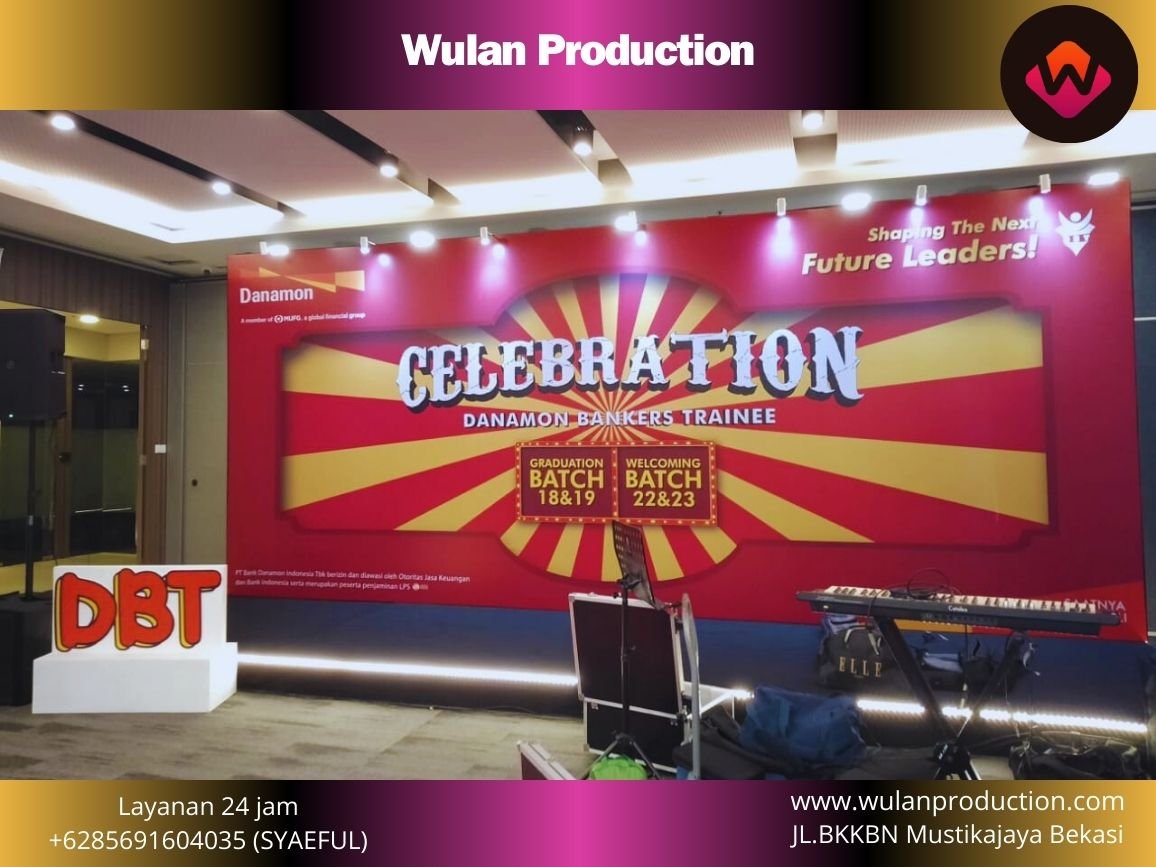 Sewa Backdrop Lebar Event Bank Danamon Kuningan Jakarta