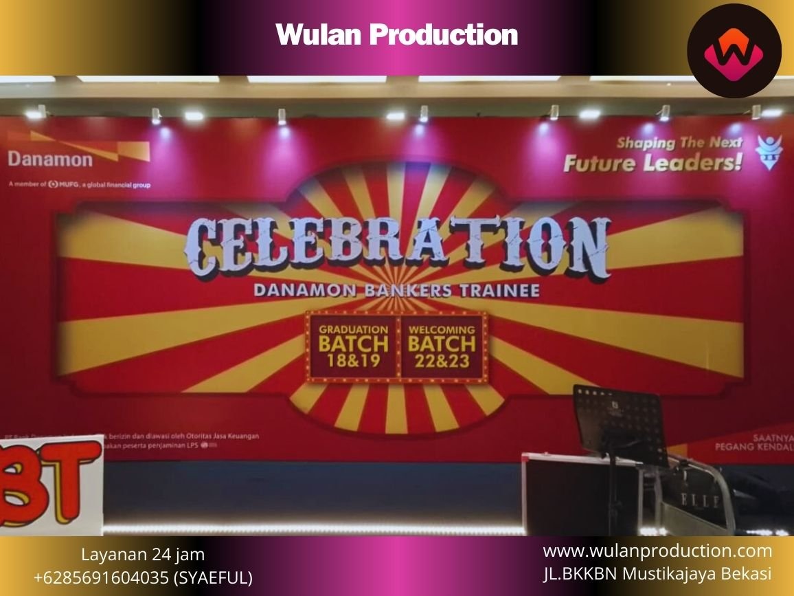 Sewa Backdrop Lebar Event Bank Danamon Kuningan Jakarta