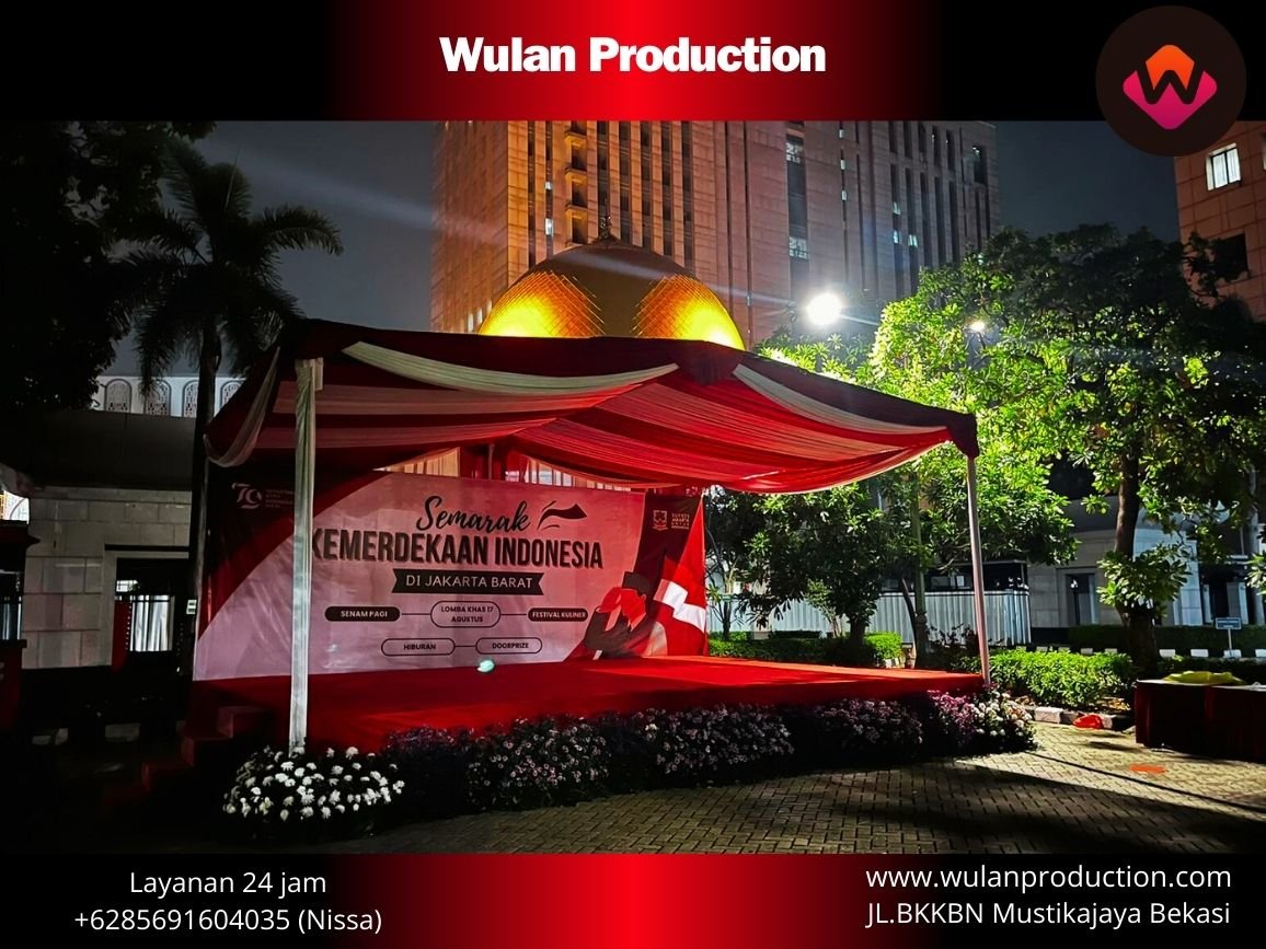 Sewa Backdrop Panggung Karpet Merah lebar 2 meter