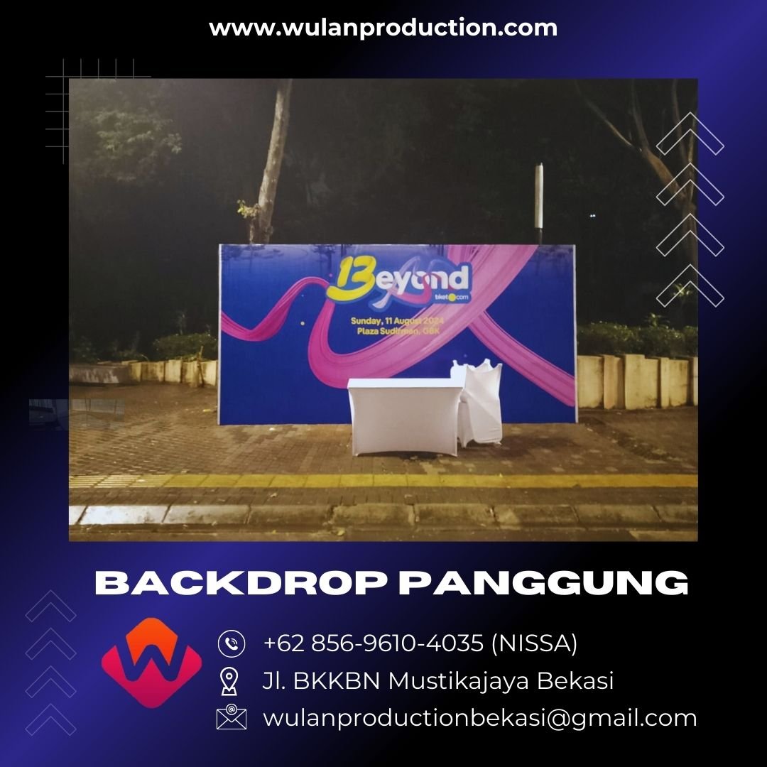 Sewa Backdrop Panggung Tinggi 50cm Plaza Sudirman GBK