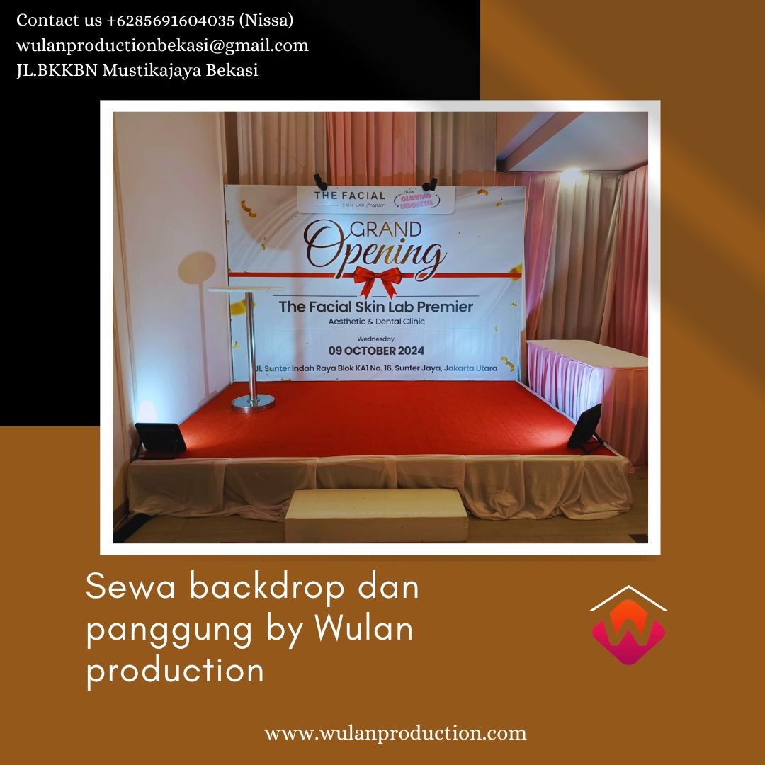Menyewakan Panggung Dan Backdrop Lengkap Podium Jakarta