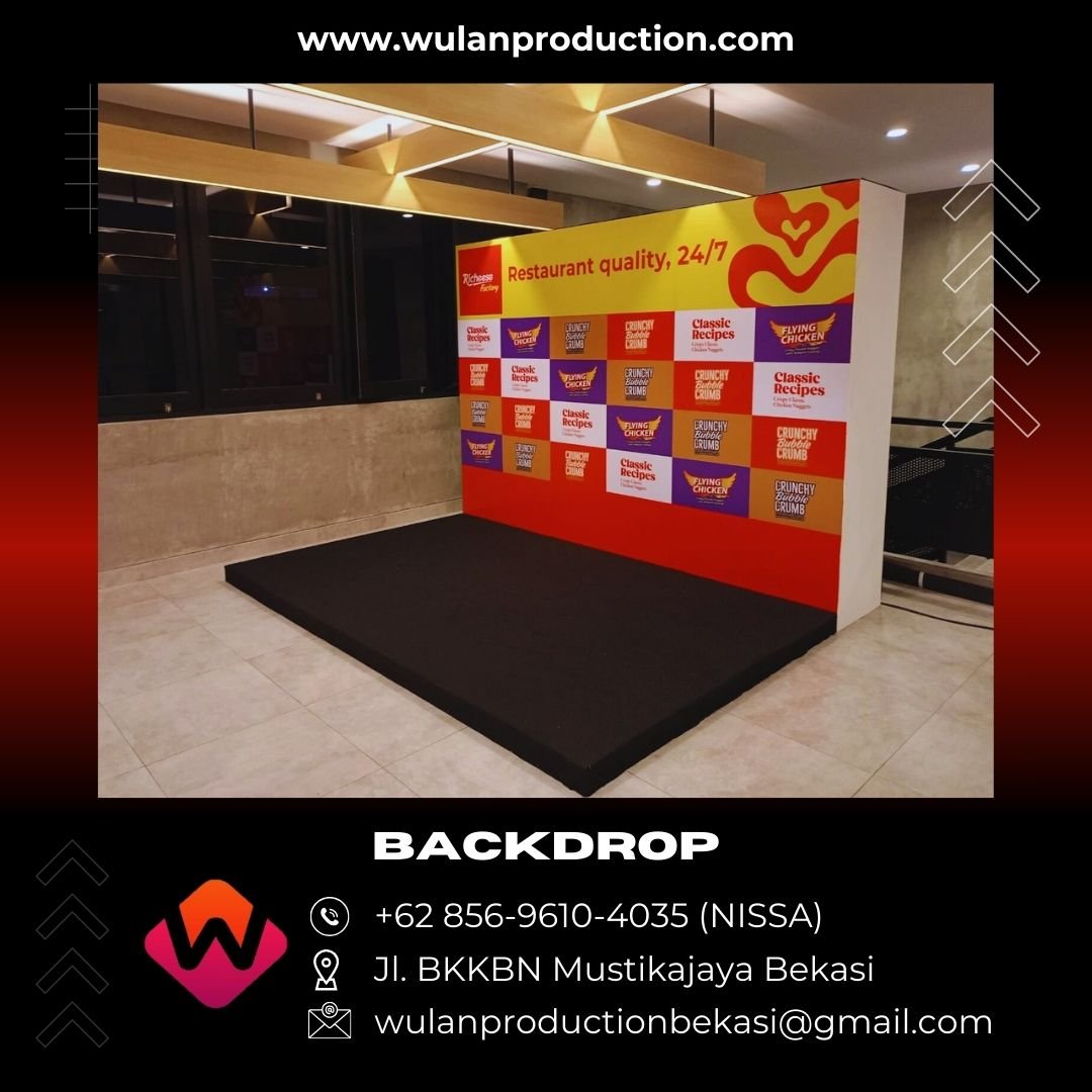 Sewa Panggung Dan Backdrop Ukuran Customize Area Jakarta