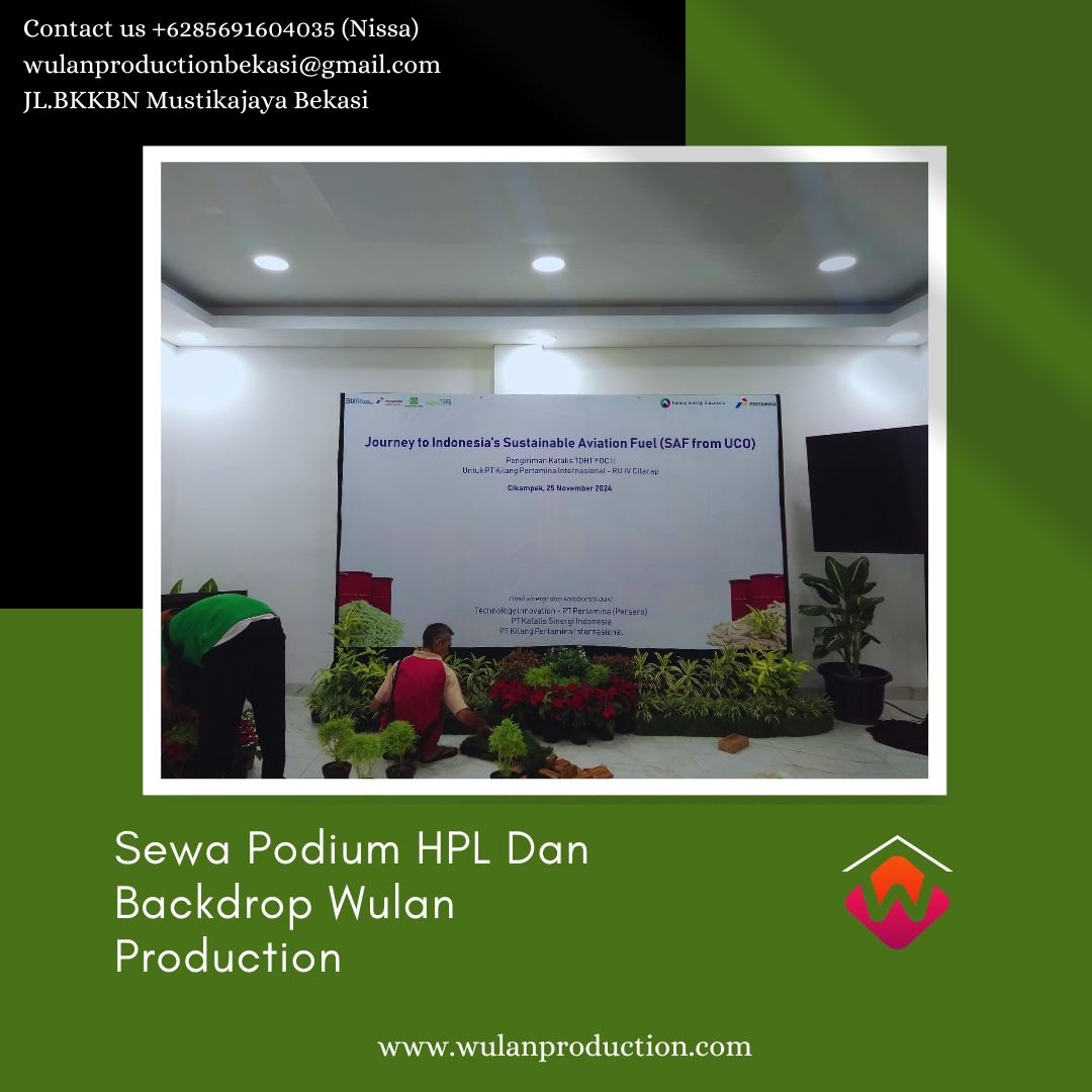 Sewa Podium HPL Dan Backdrop Area Cikampek Jabar