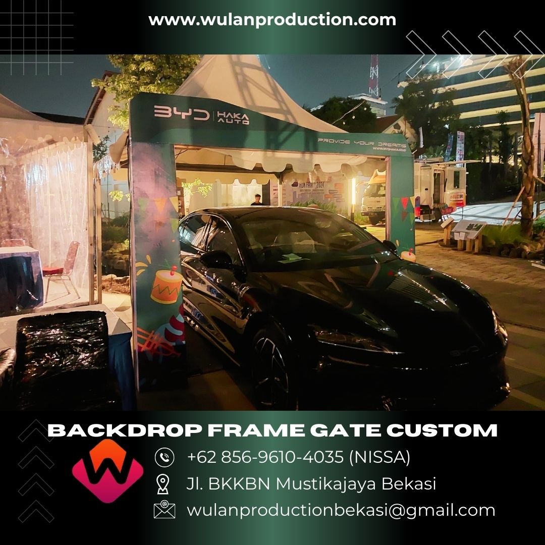 Sewa Backdrop Frame Gate Custom Area Jakarta