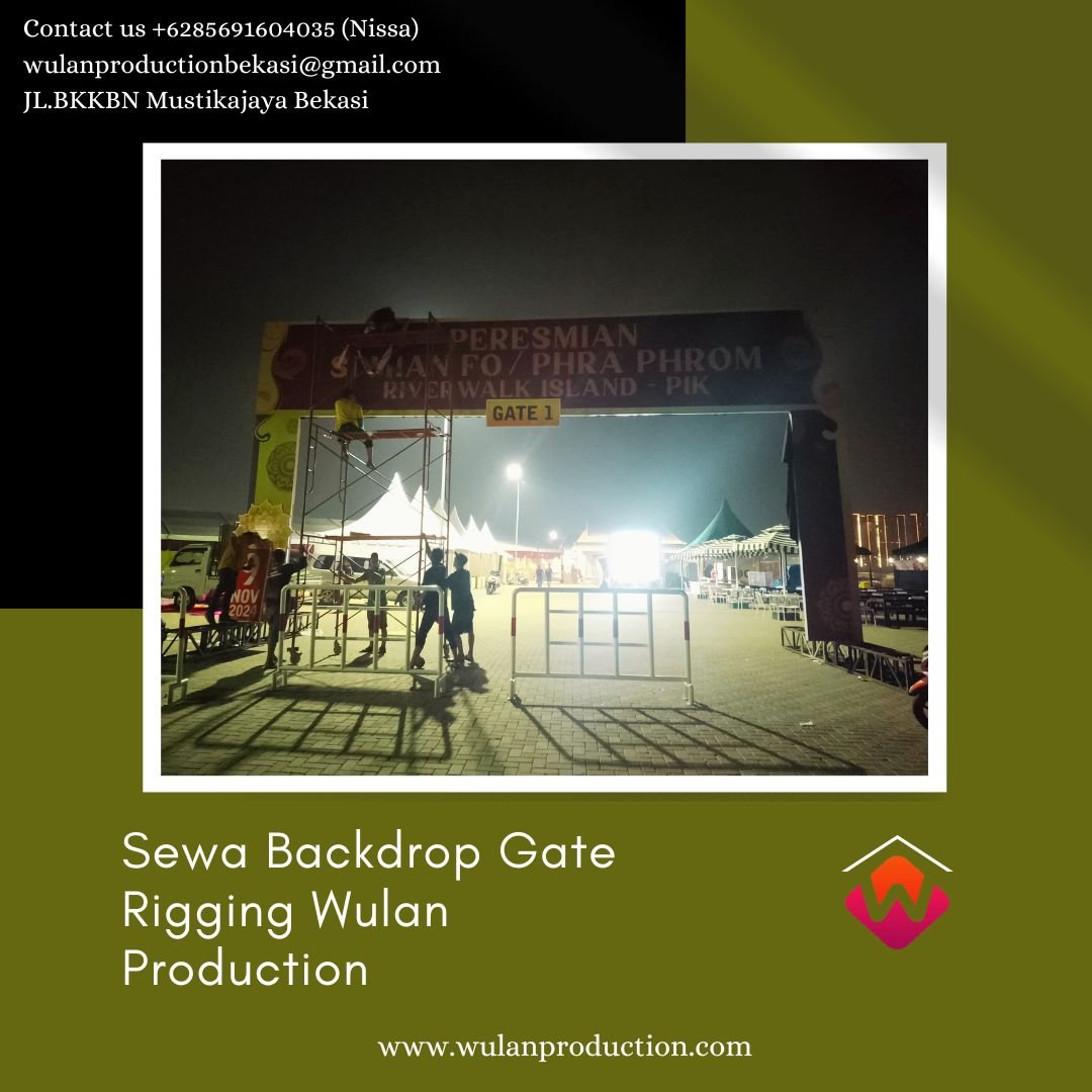 Sewa Backdrop Gate Rigging Area PIK 2 Jakarta