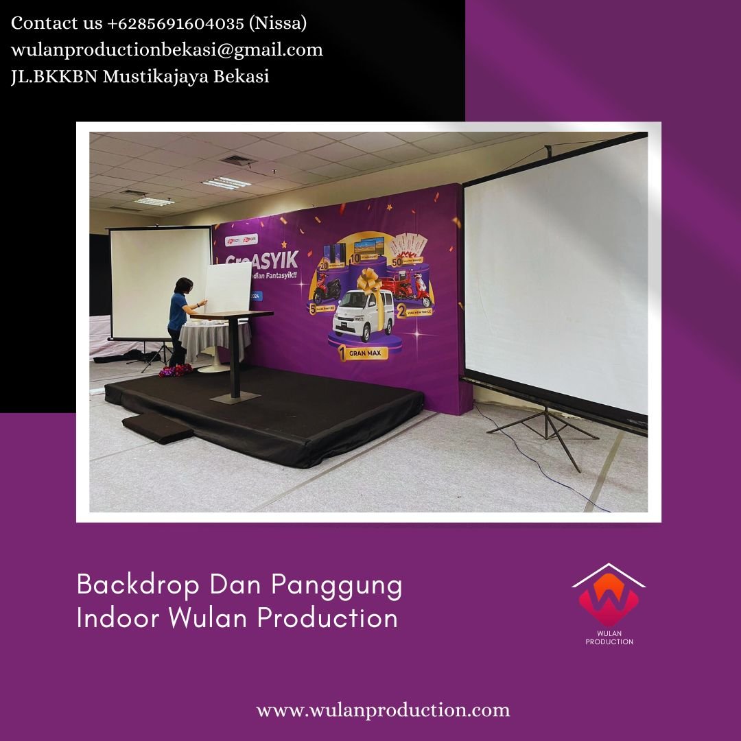 Sewa Backdrop Dan Panggung Indoor Area Bandung
