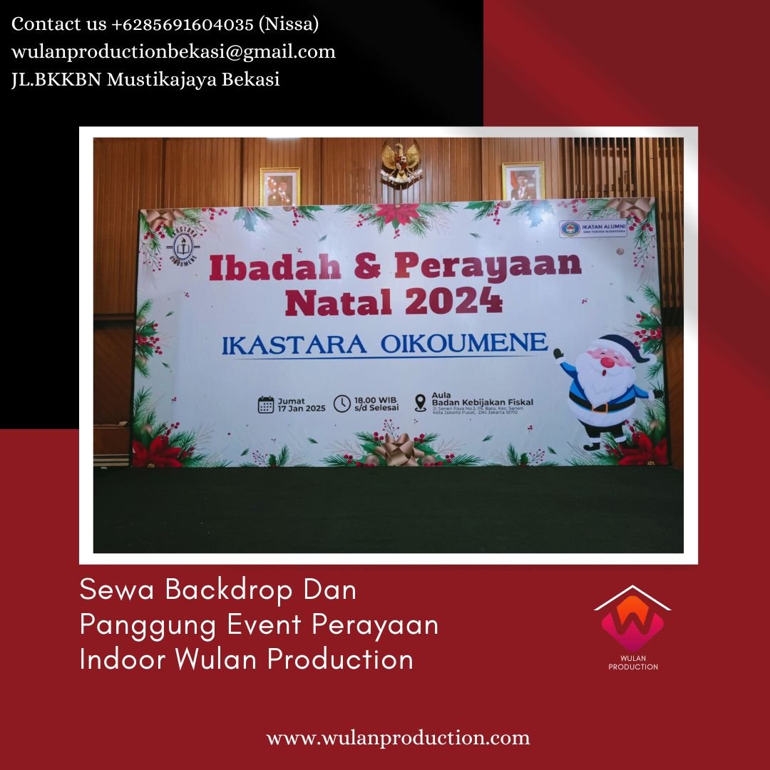Sewa Backdrop Dan Panggung Event Perayaan Indoor Jakarta