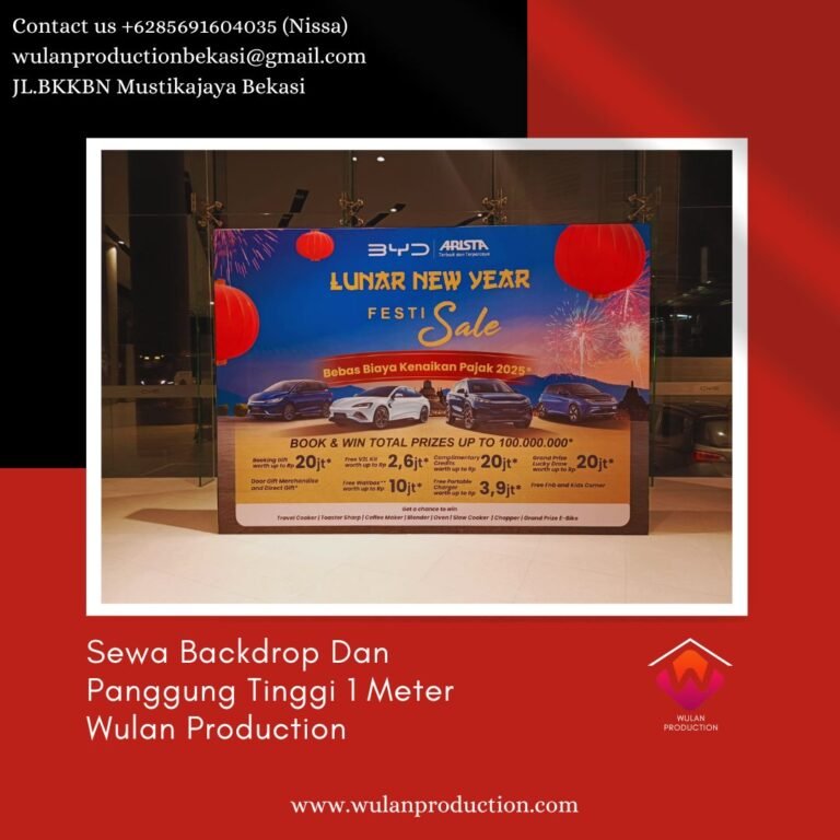 Sewa Backdrop Dan Panggung Tinggi 1 Meter Event Indoor