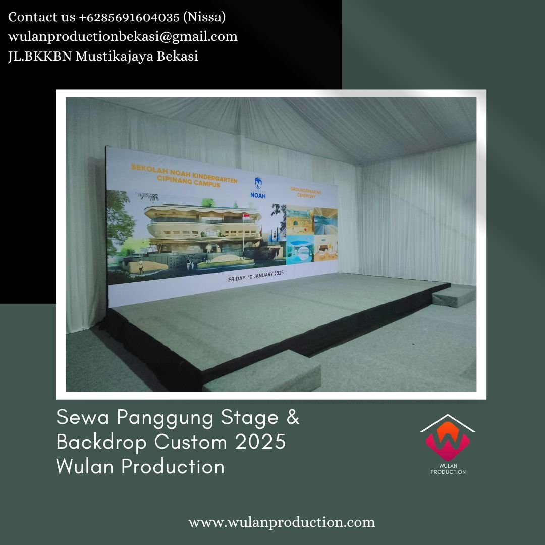 Sewa Panggung Stage & Backdrop Custom Cipinang Jakarta Timur
