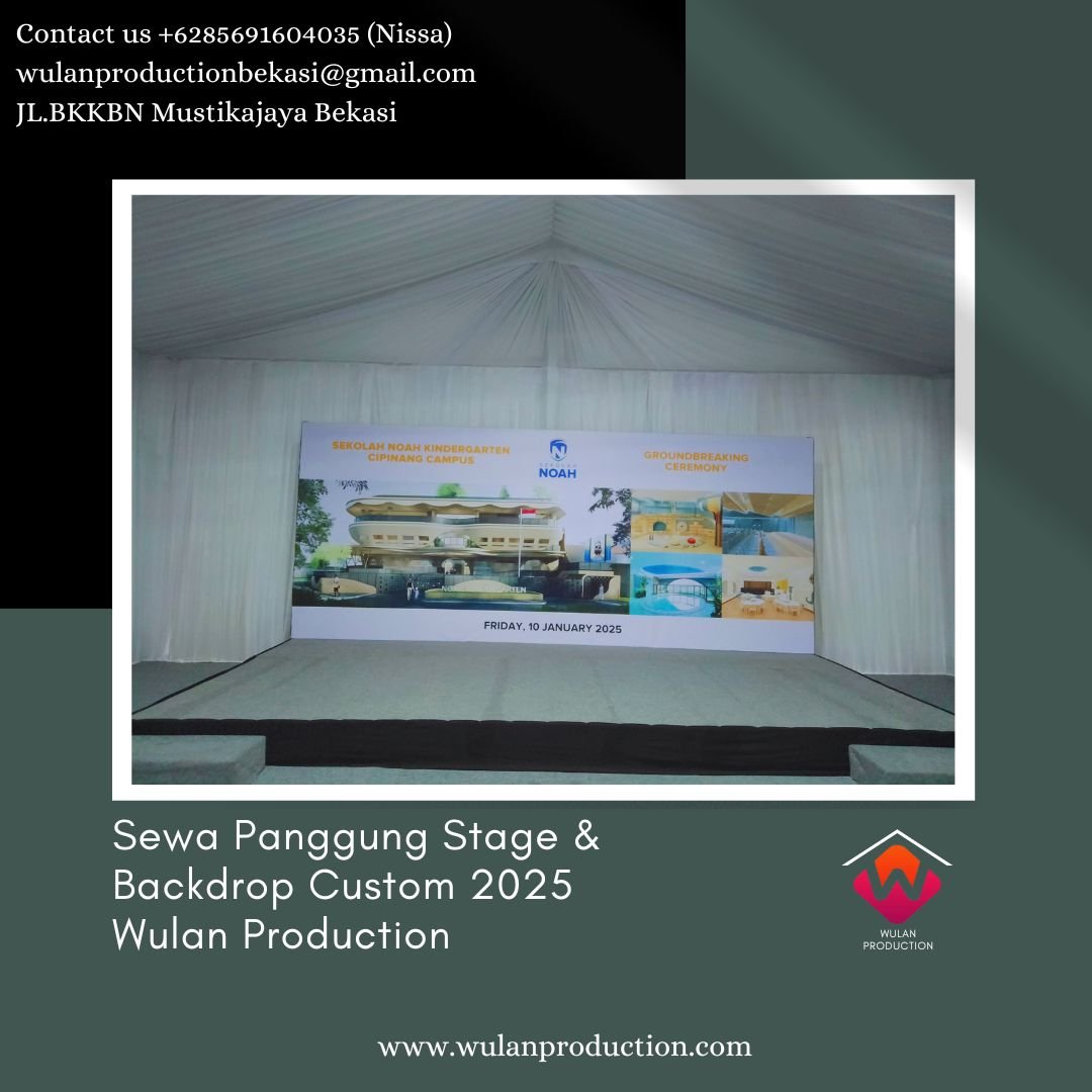 Sewa Panggung Stage & Backdrop Custom Cipinang Jakarta Timur