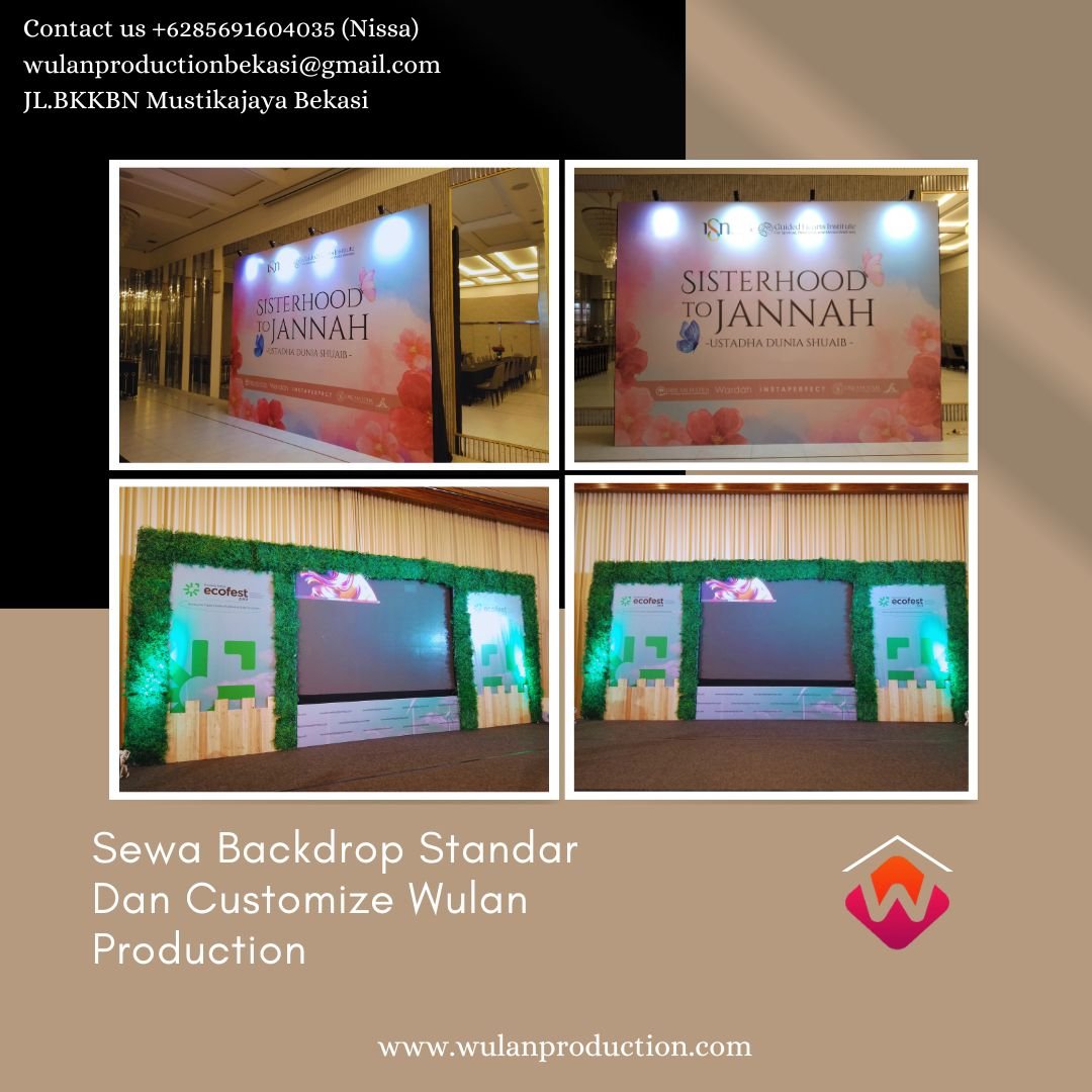 Melayani Sewa Backdrop Standar Dan Customize di Jakarta