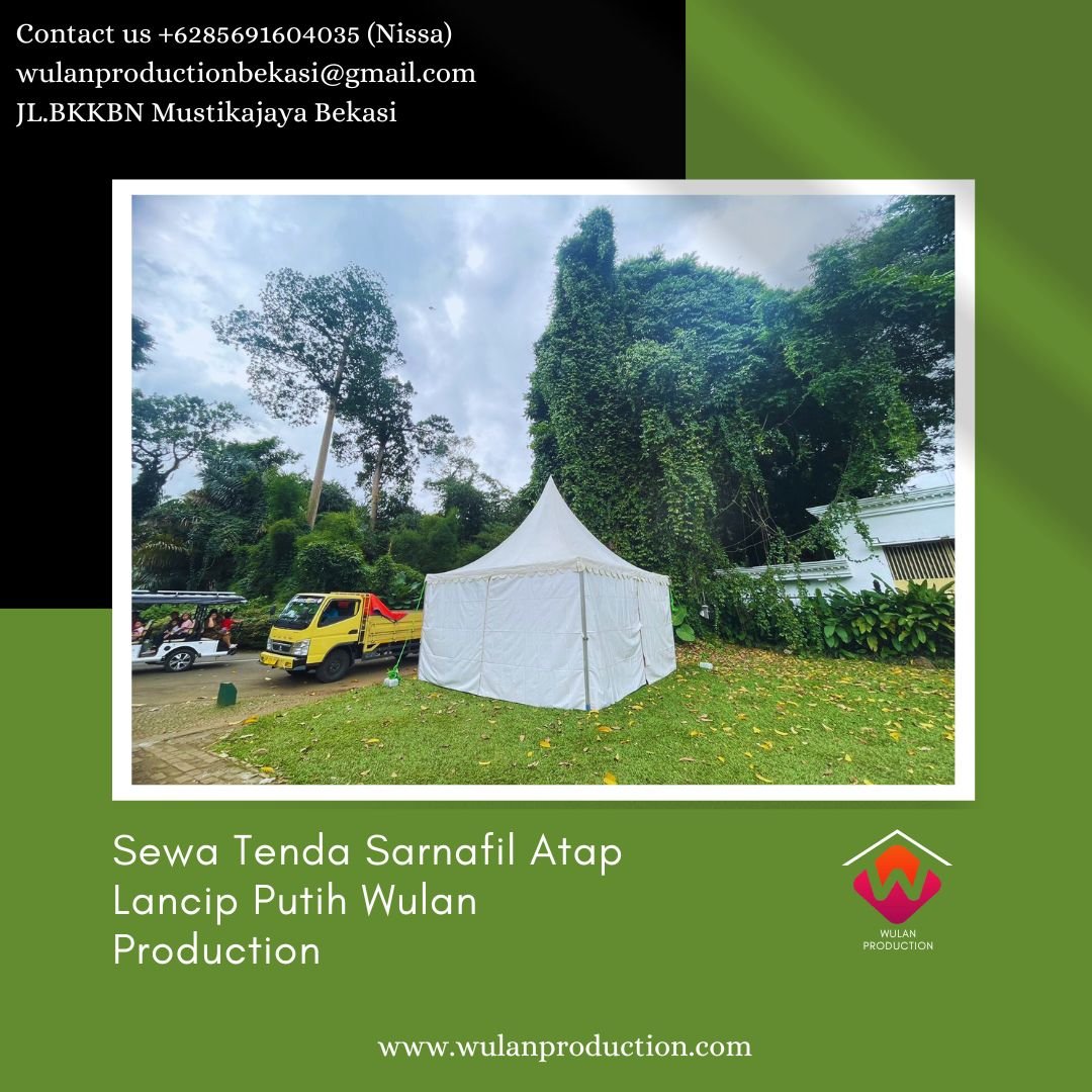 Sewa Tenda Sarnafil Atap Lancip Putih Di Jakarta