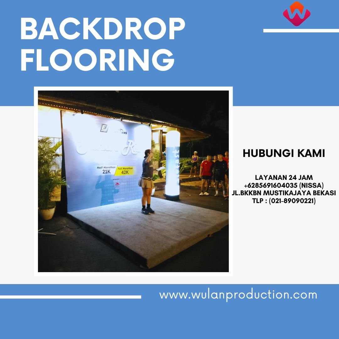 Pusat Sewa Backdrop Dan Flooring parkiran GBK Senayan jakpus