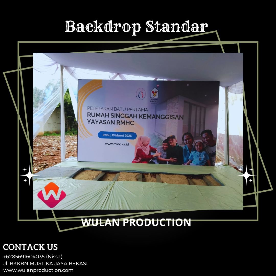 Sewa Backdrop Standar Event Rumah Kemanggisan Palmerah