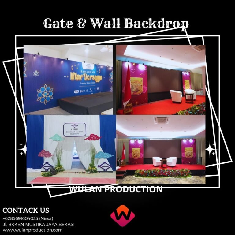 Rental Backdrop Gate Wing Dan Wall Backdrop Area Jakarta