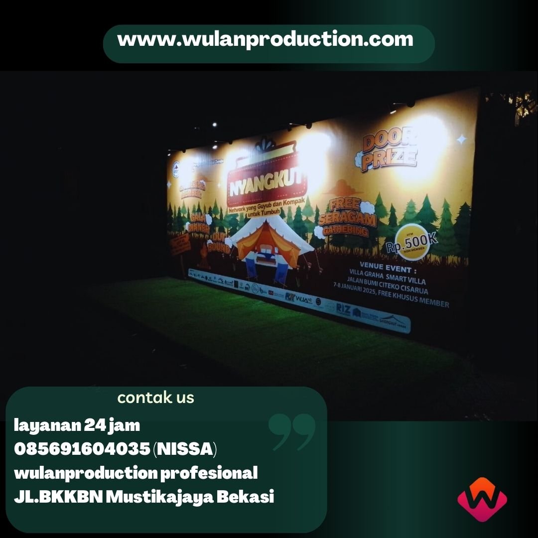 Sewa Backdrop Besar Outdoor Area Jakarta