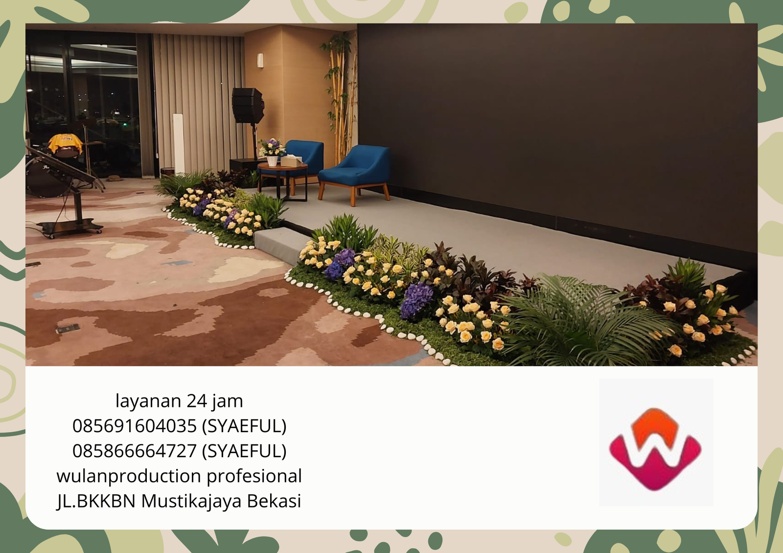 Jasa Dekorasi Bunga Taman Panggung di Jakarta