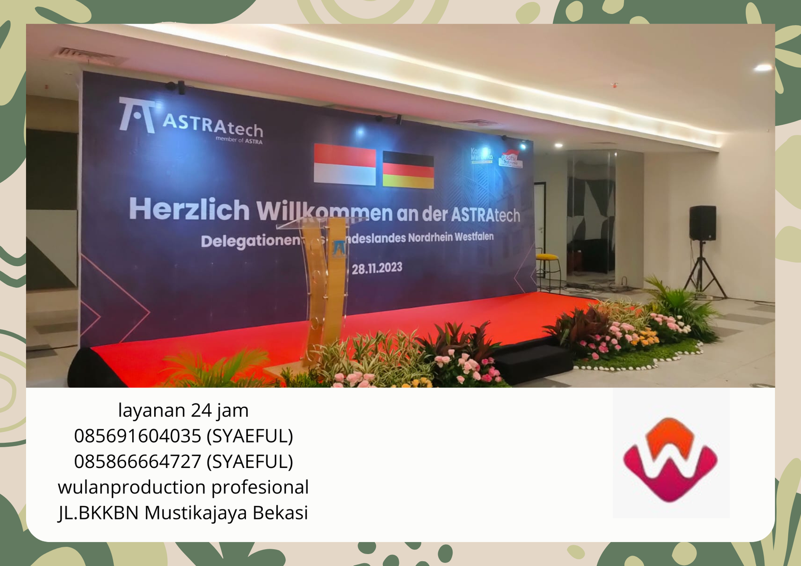 Jasa Dekorasi Bunga Taman Panggung di Jakarta