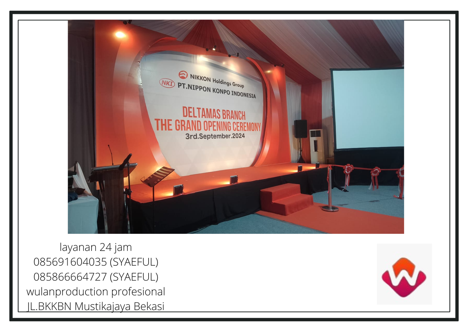 Sewa Panggung Dan Backdrop Customize di Jakarta