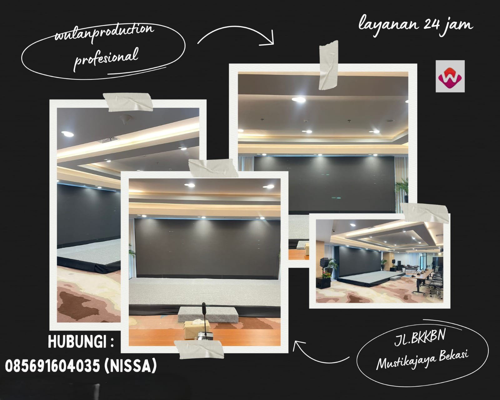 Rental Backdrop Gate Frame Led Dan Stage Jakarta