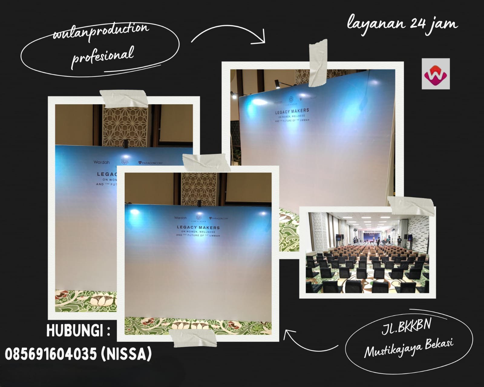 Rental Backdrop Gate Frame Led Dan Stage Jakarta