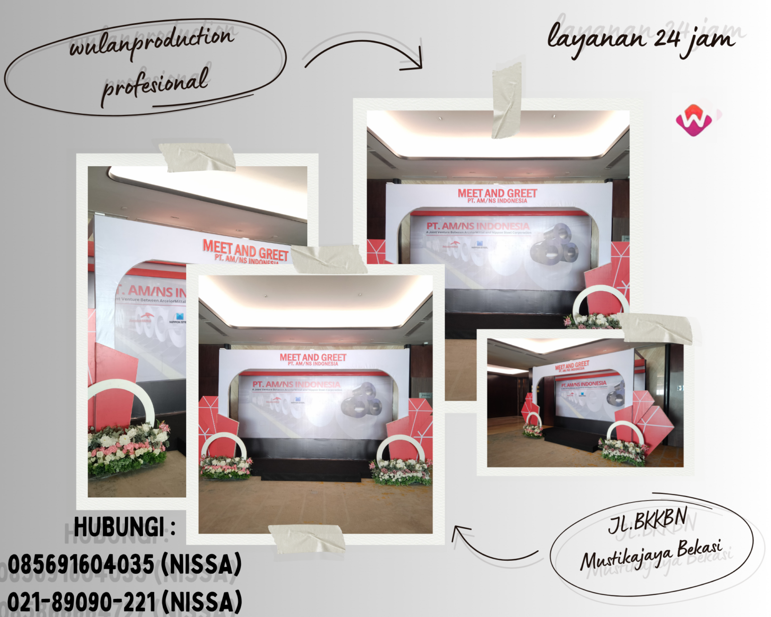 Rental Backdrop Panggung Dan Dekorasi Bunga Segar Jakarta